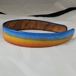 Handmade | Accessories | African Kenyan Hand Painted Leather Head Band ...
